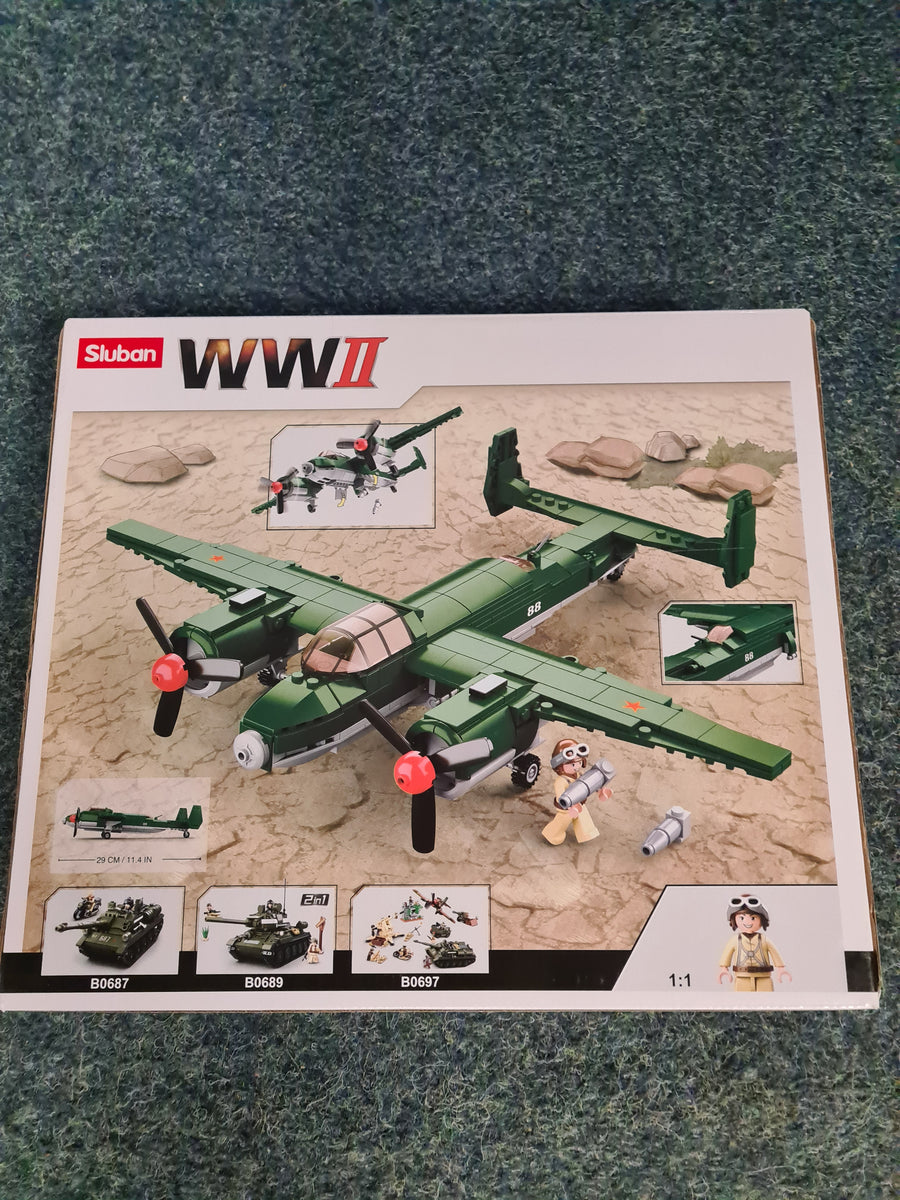 Sluban WW11 British bomber building block kit – Bat 21 Militaria and Surplus