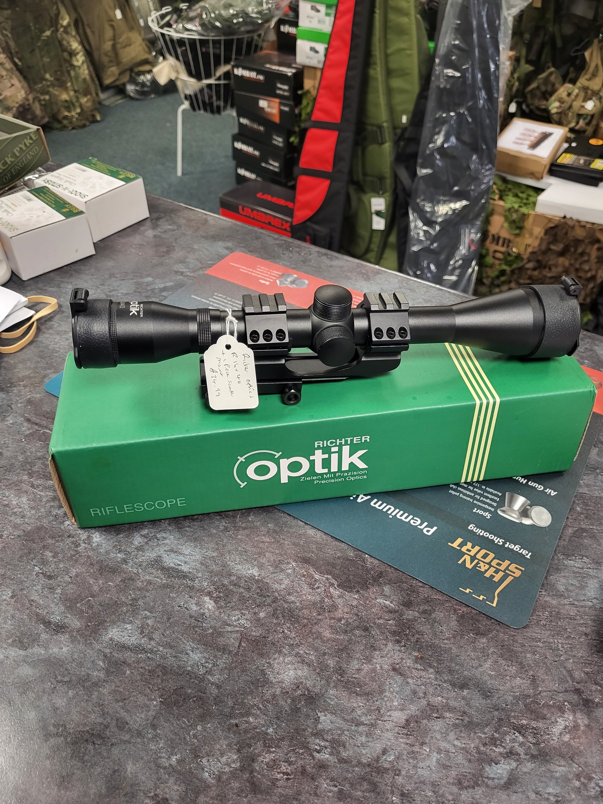 Richter Optics 16x 40 scope + mount – Bat 21 Militaria and Surplus