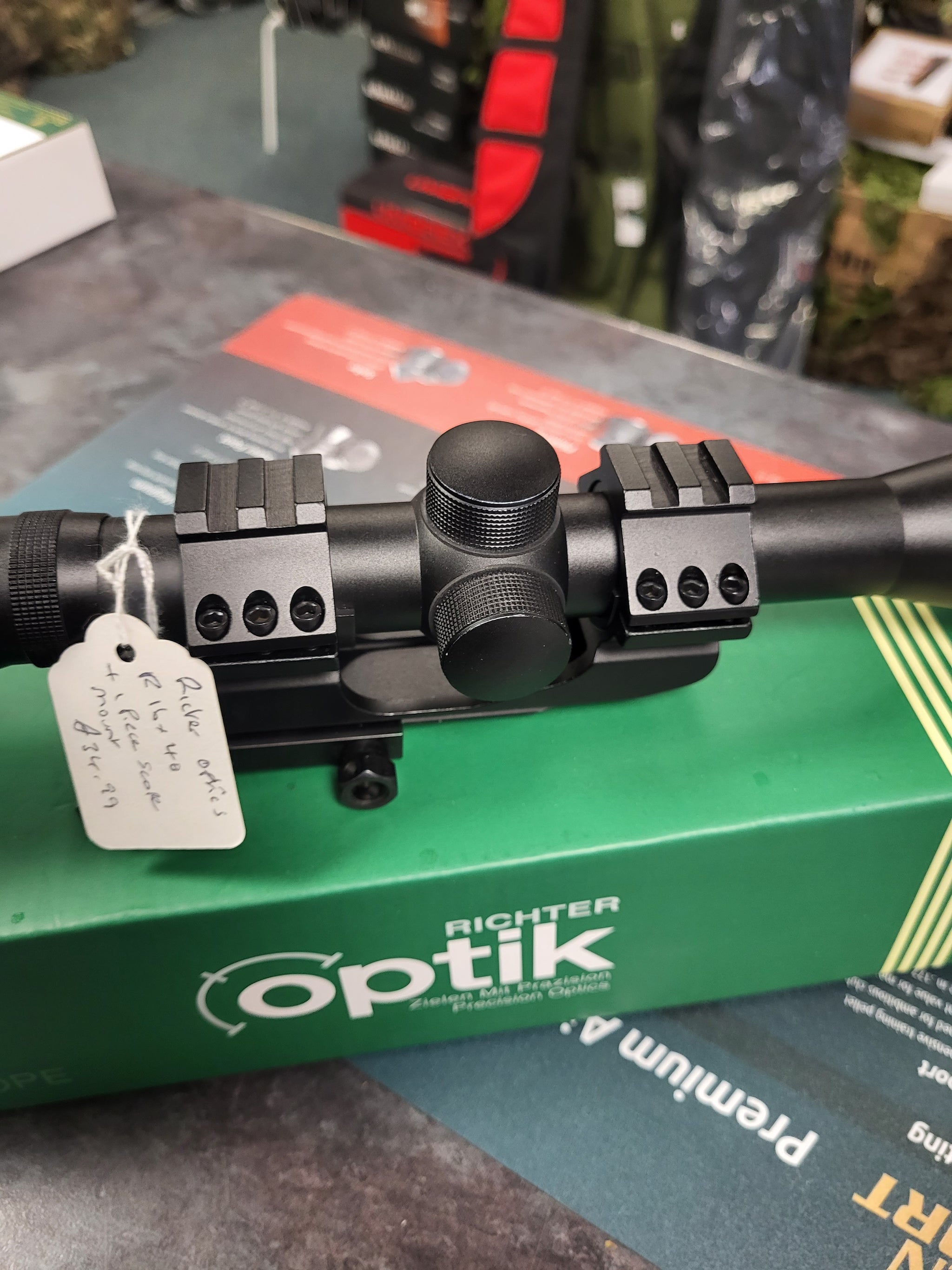 Richter Optics 16x 40 scope + mount – Bat 21 Militaria and Surplus