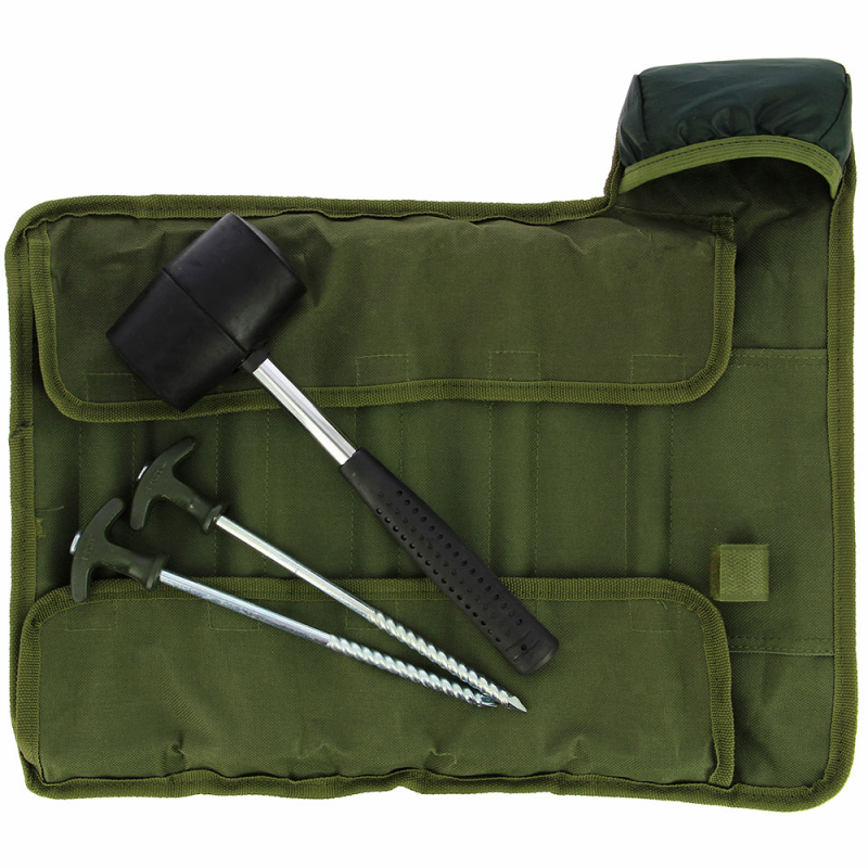 NGT Bivvy Peg Set - 10 x 8" Bivvy Pegs and Mallet in Roll Up Case – Bat ...