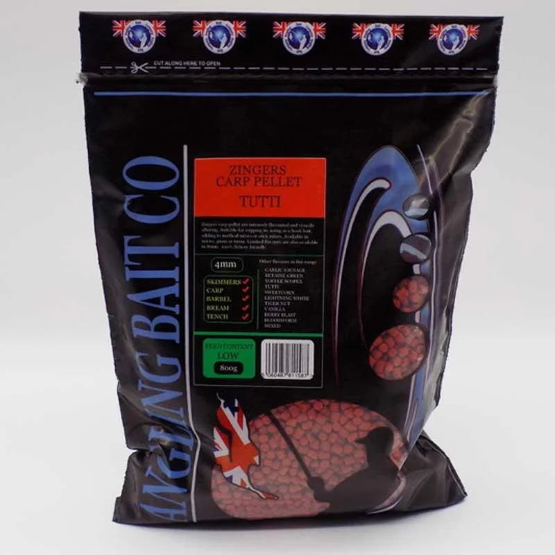 ZINGERS COMMERCIAL CARP PELLET 800G – Bat 21 Militaria and Surplus