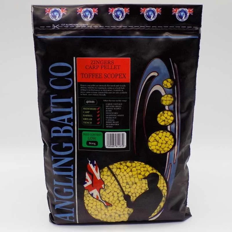 ZINGERS COMMERCIAL CARP PELLET 800G – Bat 21 Militaria and Surplus