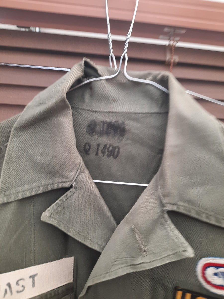 US Vietnam war 1st pattern Fatigue shirt 11th Airborne – Bat 21 ...