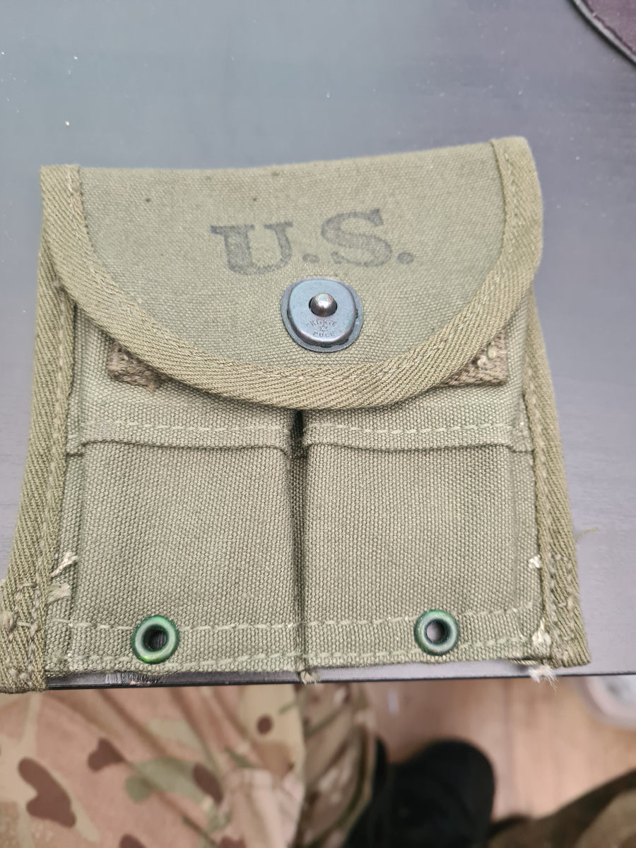 US WW11 Un-issued M1 Carbine/Garand mag pouch – Bat 21 Militaria and ...