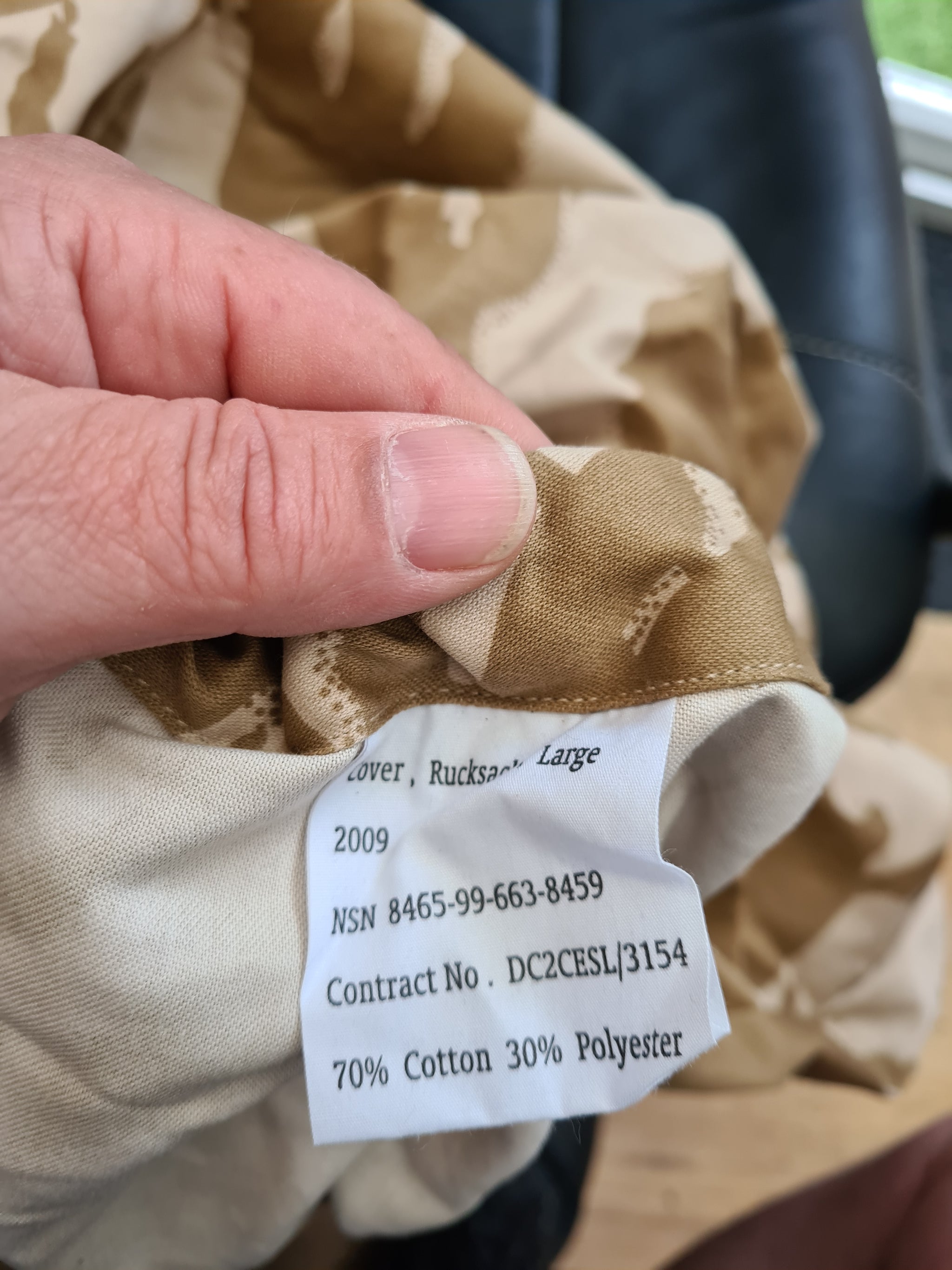 British Army Desert DPM rucksack covers – Bat 21 Militaria and Surplus