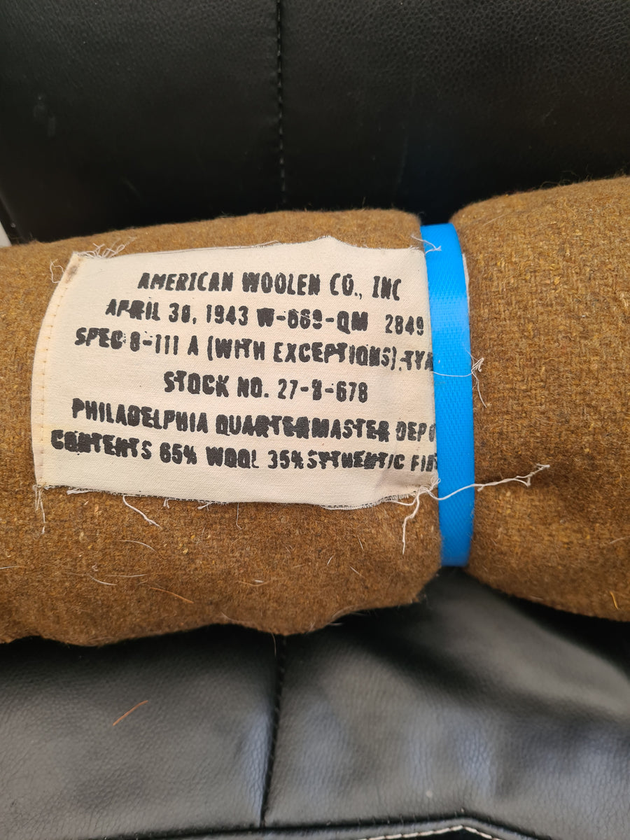 US Army WW11 Wool blanket reproduction – Bat 21 Militaria and Surplus