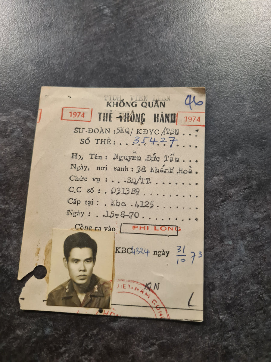 Vietnam war ARVN Officers vaccination card IV – Bat 21 Militaria and ...