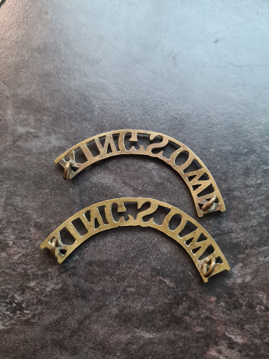 British WW11 era kings own shoulder titles – Bat 21 Militaria and Surplus