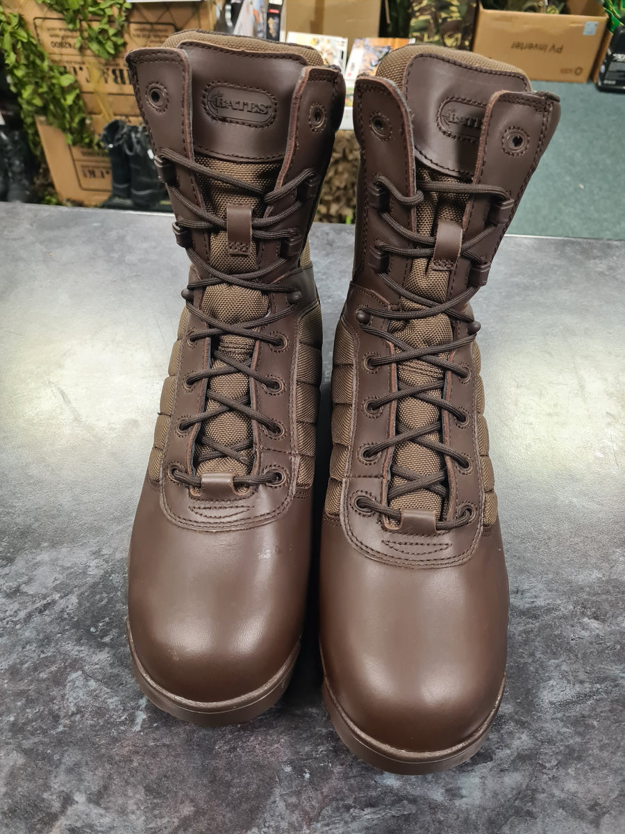 British Army brown Bates patrol boots – Bat 21 Militaria and Surplus