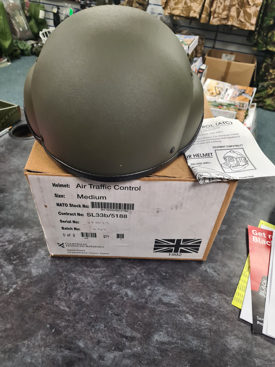 NOS British Air Traffic Control helmet – Bat 21 Militaria and Surplus